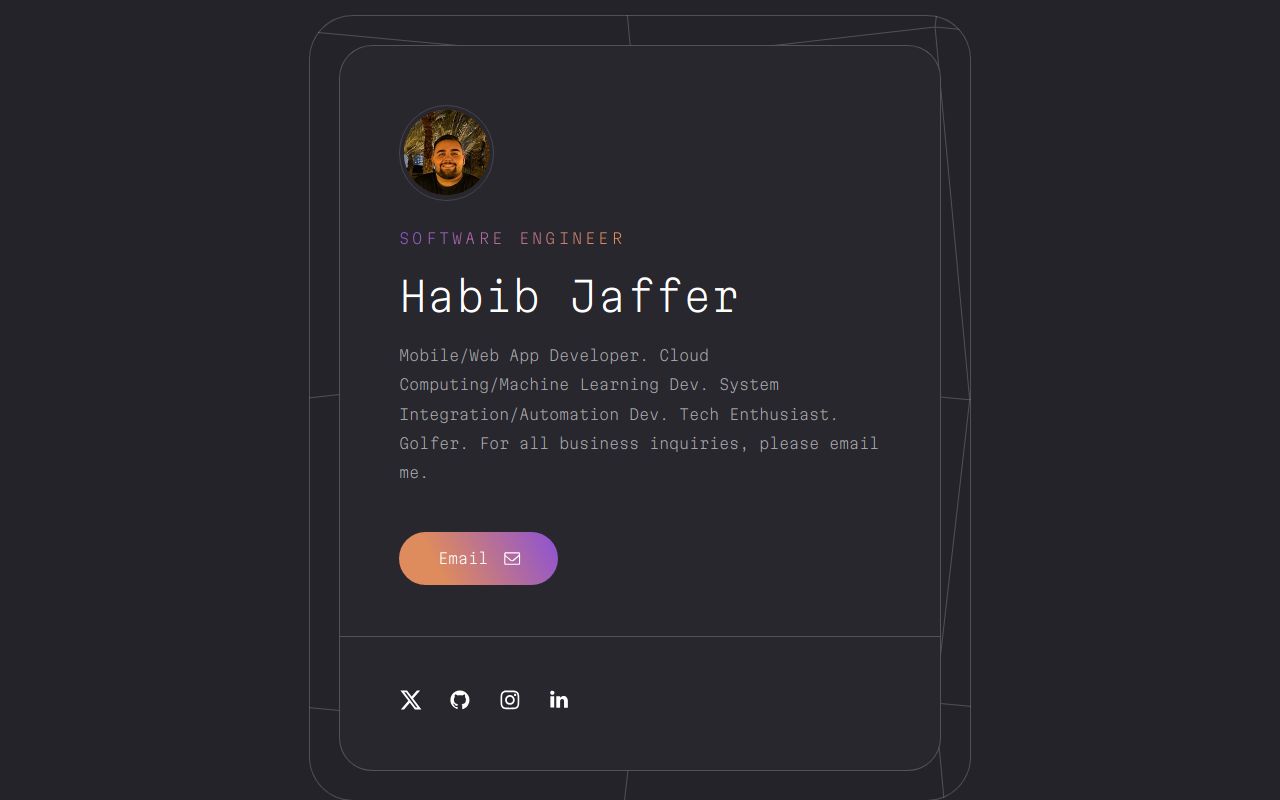 Habib Jaffer - Contact Card